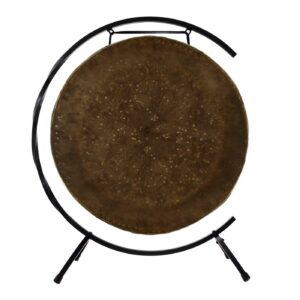 30" to 32" chinese gongs on paiste floor stand - includes gong, mallet, & stand/handmade bronze/strong & sturdy iron/great for kundalini meditation & sound healing