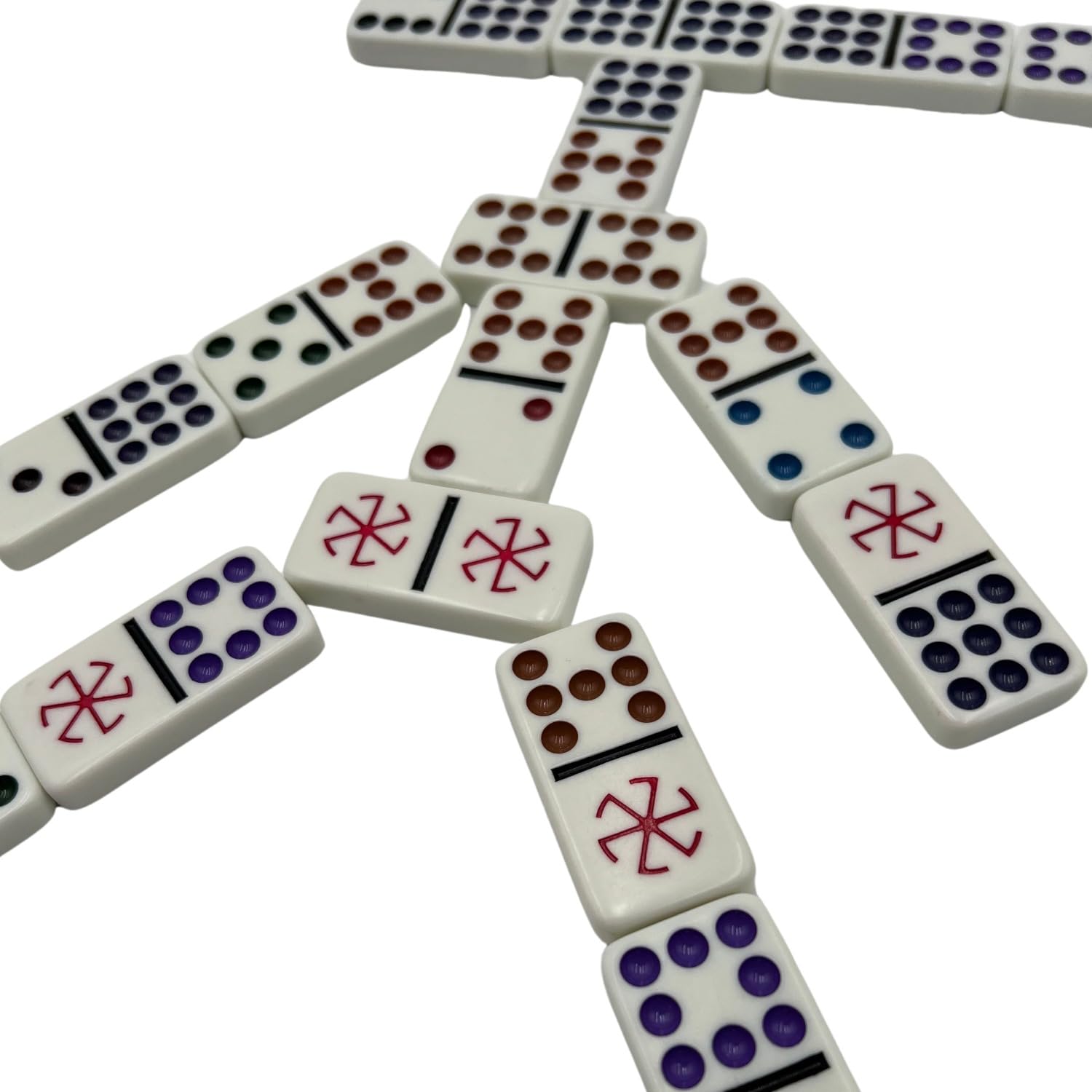 Front Porch Classics | Spinner Domino Game Set in Collectible Wooden Case from Front Porch Classics for 2 to 8 Players Ages 8 and Up