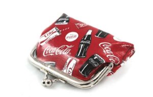 coca-cola licensed kiss lock coin purse change