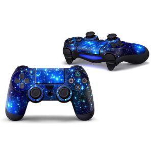 UUShop 4PCS Vinyl Skin Sticker Decal Cover for Playstation4 PS4 Controller - Four Pack Starry Sky