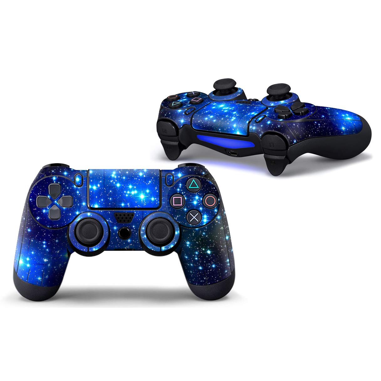 UUShop 4PCS Vinyl Skin Sticker Decal Cover for Playstation4 PS4 Controller - Four Pack Starry Sky