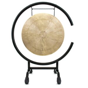 11" to 12" gongs on the high c gong stand - includes gong of choice with traditional chinese mallet & gong stand/easy to assemble metal gong stand/small bronze gong/great for small spaces such a