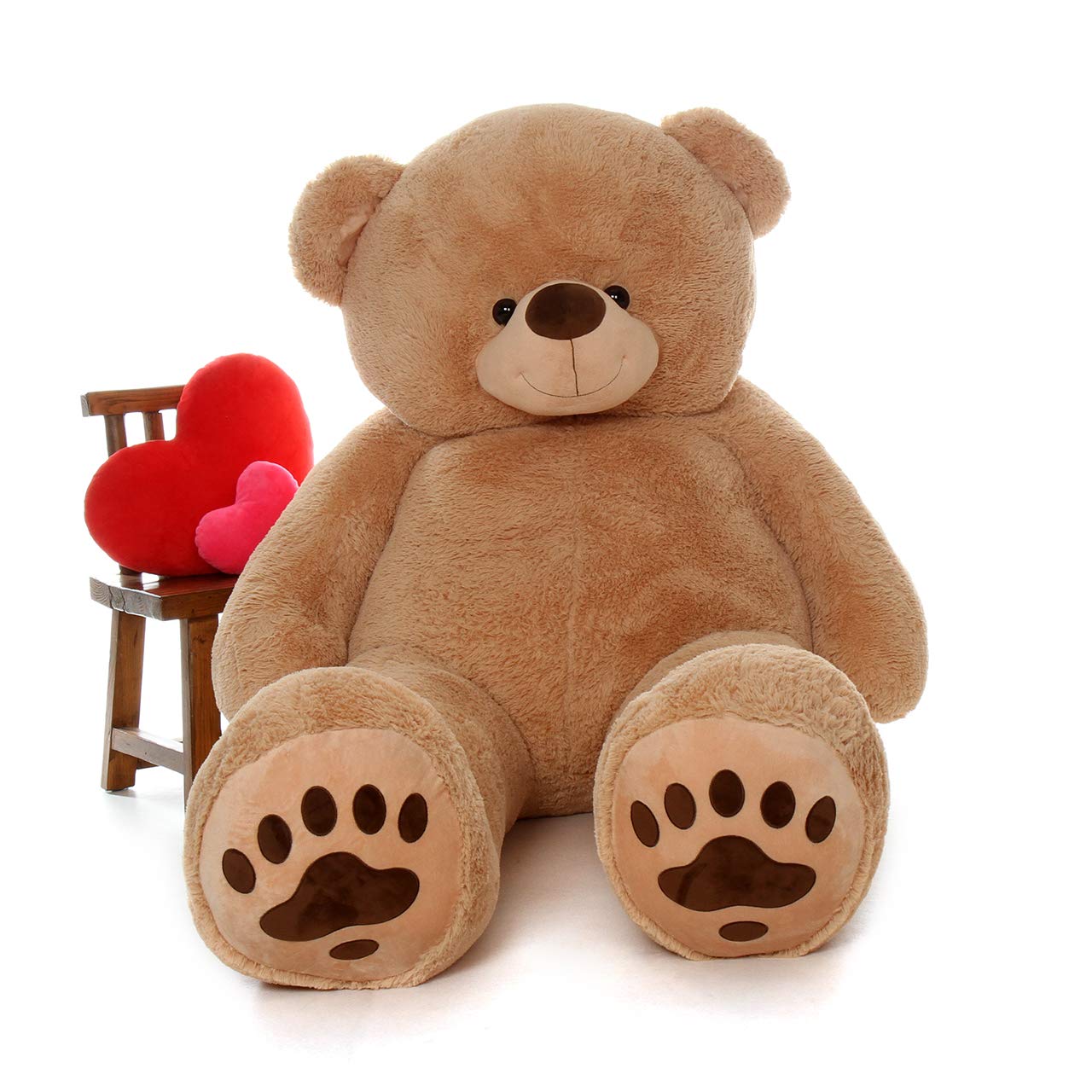 Giant Teddy Brand - Premium Quality Giant Stuffed Teddy Bear (Amber Tan, 7 Foot)