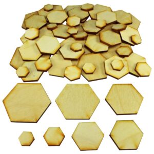 litko miniature base set | assorted figure stands | wargames | role-playing games | compatible with battletech | laser-cut 3mm plywood (49 pack hex sampler)