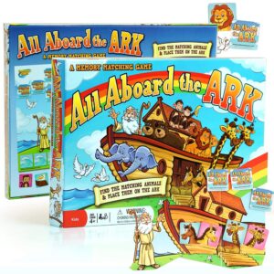 continuum games - all aboard the ark board and matching game - kids ages 4 and up