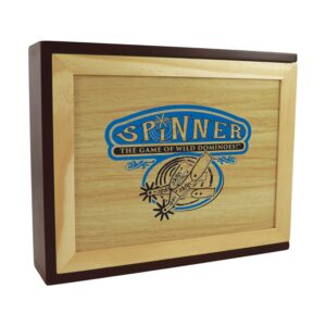 front porch classics | spinner domino game set in collectible wooden case from front porch classics for 2 to 8 players ages 8 and up