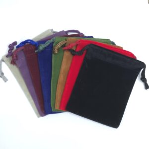 roll2crit 8 small dice bags 3 x 4 in assorted colors