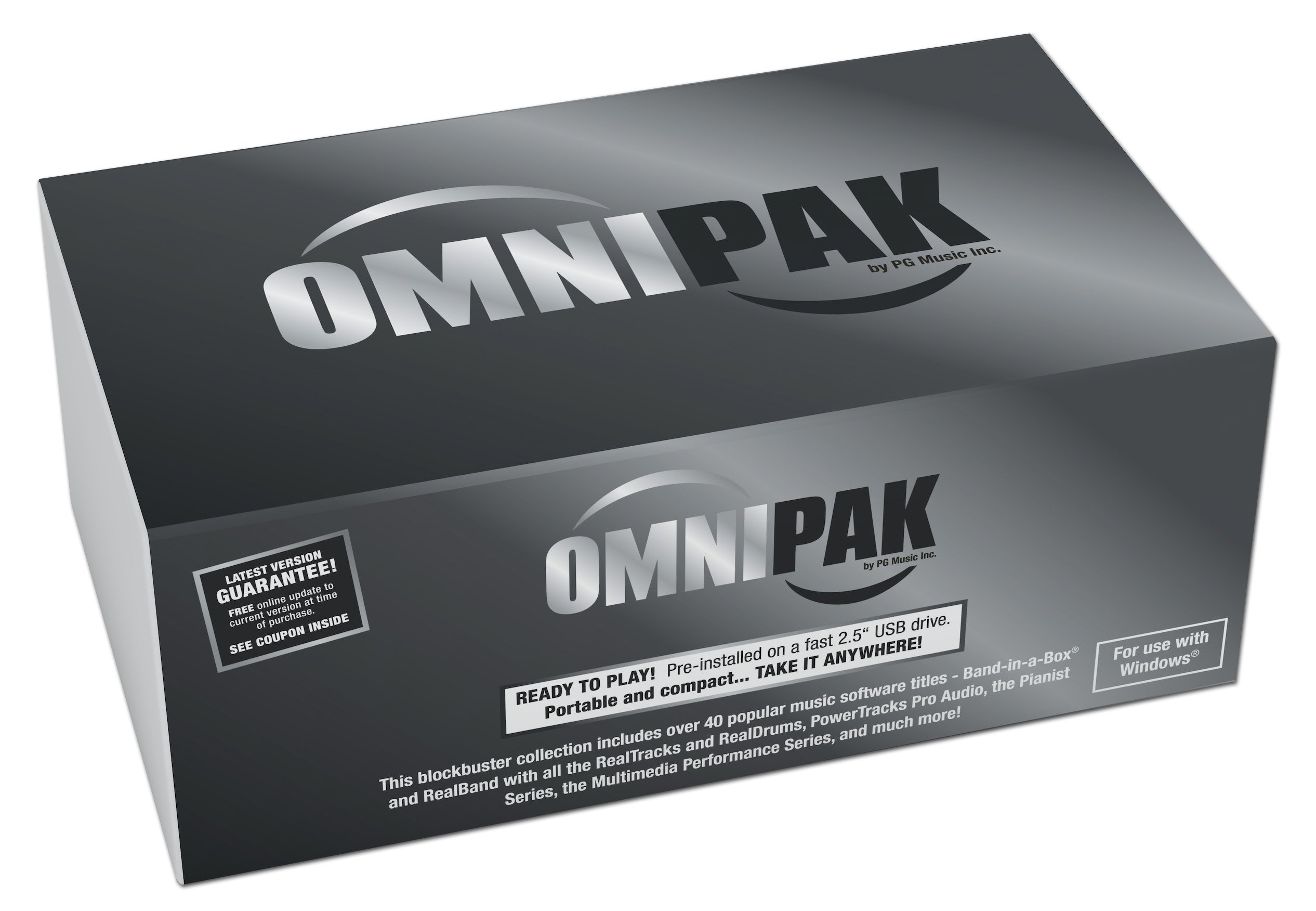 OMNIPAK [Win USB Drive] - over 40 software apps including Band-in-a-Box UltraPAK+ (2021 edition)