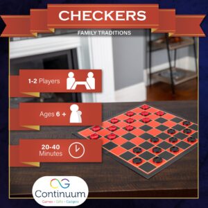 Continuum Games Checkers Family Traditions Board Games for 72 months to 1188 months