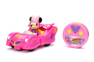 jada toys disney mickey & the roadster racers rc/radio control toy vehicle, hot pink