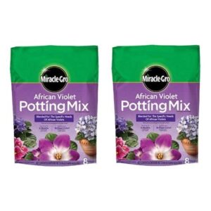 miracle-gro african violet potting mix, 8-quart (currently ships to select northeastern & midwestern states) … (2 pack)