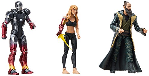 Hasbro Marvel Legends Series Studios The First Ten Years Iron Man 3 Movie Iron Man Mark Xxii, Pepper Potts, The Mandarin 6" Figure 3 Pack (Amazon Exclusive)