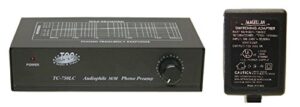 technolink tc-750lc audiophile riaa phono preamp with output level control, 85db s/n; black or silver, your choice (black w/ 1000ma adaptor upgrade)