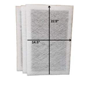 3-16x25 solaceair air cleaner replacement filters white actual filter size is 14.5 x 22.5 fast-shipped-filters