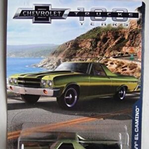 MATCHBOX 1:69 SCALE DIE CAST CHEVROLET 100 YEARS TRUCKS, GREEN '70 CHEVY EL CAMINO