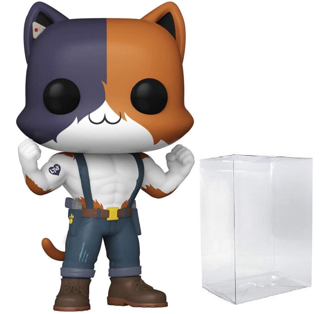 Funko Pop! Games: Fortnite - Meowscles (Bundled with Pop Box Protector Case)