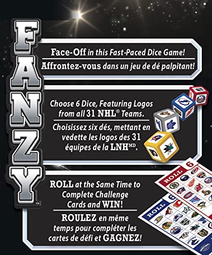 MasterPieces Family Game - NHL League Fanzy Dice Game - Officially Licensed Game for Kids & Adults