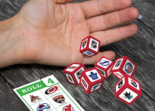 MasterPieces Family Game - NHL League Fanzy Dice Game - Officially Licensed Game for Kids & Adults