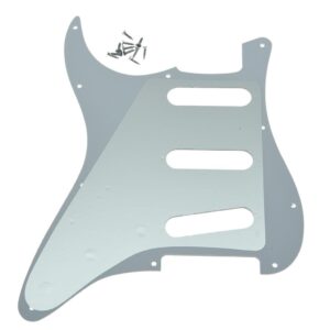 Dopro 11 Hole Vintage 62 Strat ST SSS Single Coil Pickups Guitar Pickguard Scratch Plate with Screws for American FD 62 Stratocaster Vintage Tortoise