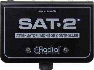 radial sat-2 stereo audio attenuator monitor controller