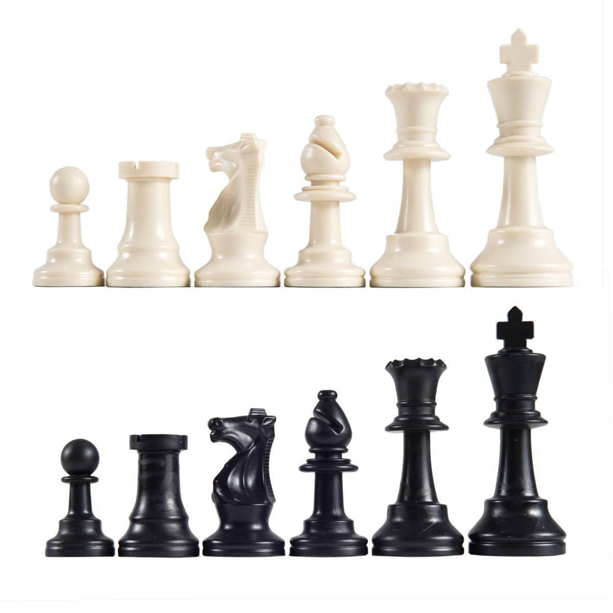 YB-OSANA 3-inch / 75mm King's Height Chess Pieces Chess Set Pieces Only – No Board Unweighted Tournament Chess Pieces Ony Complete Set of 32 Chess Pieces (3 inch)