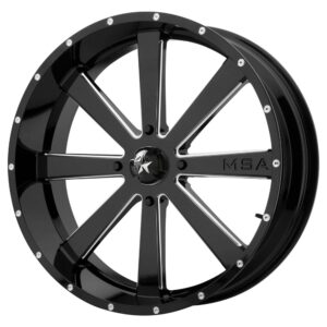 msa offroad wheels ma34 20x7 4x137 g-blk mill 00mm - m34-020737m