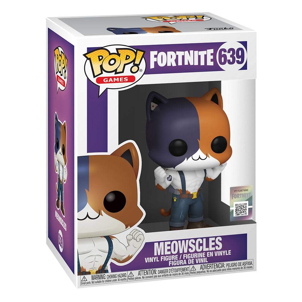 Funko Pop! Games: Fortnite - Meowscles (Bundled with Pop Box Protector Case)