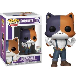 Funko Pop! Games: Fortnite - Meowscles (Bundled with Pop Box Protector Case)