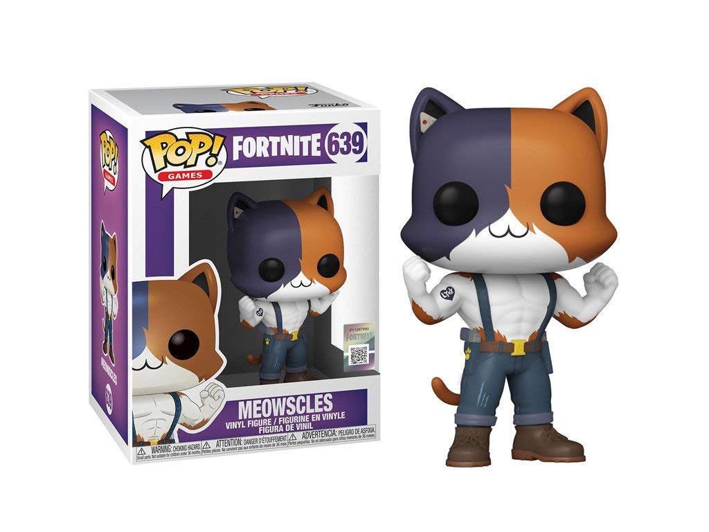 Funko Pop! Games: Fortnite - Meowscles (Bundled with Pop Box Protector Case)