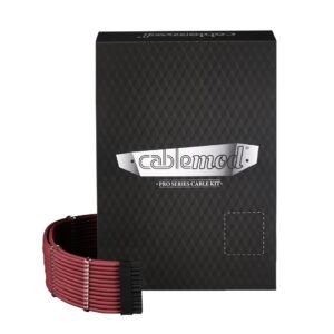 cablemod c-series pro modmesh sleeved cable kit for corsair rm yellow label/axi/hxi (carbon)