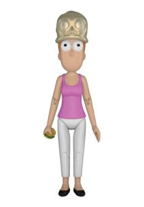 funko action figure: rick & morty summer with weird hat collectible figure, multicolor