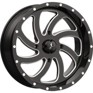 msa offroad wheels ma36 18x7 4x156 g-blk mill 00mm - m36-018756m