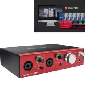 focusrite clarett 2pre usb 10-in/4-out audio interface