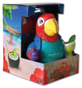 celebriducks - tasting away again in margarita-bill - floating rubber ducks - collectible bath toy gift for kids & adults of all ages