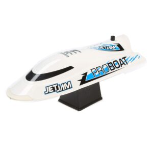 pro boat jet jam 12" self-righting pool racer brushed rtr ready to run white prb08031t2