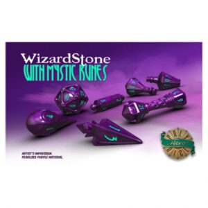 polyhero dice: wizard 7 dice set: wizard wizardstone/mystic runes