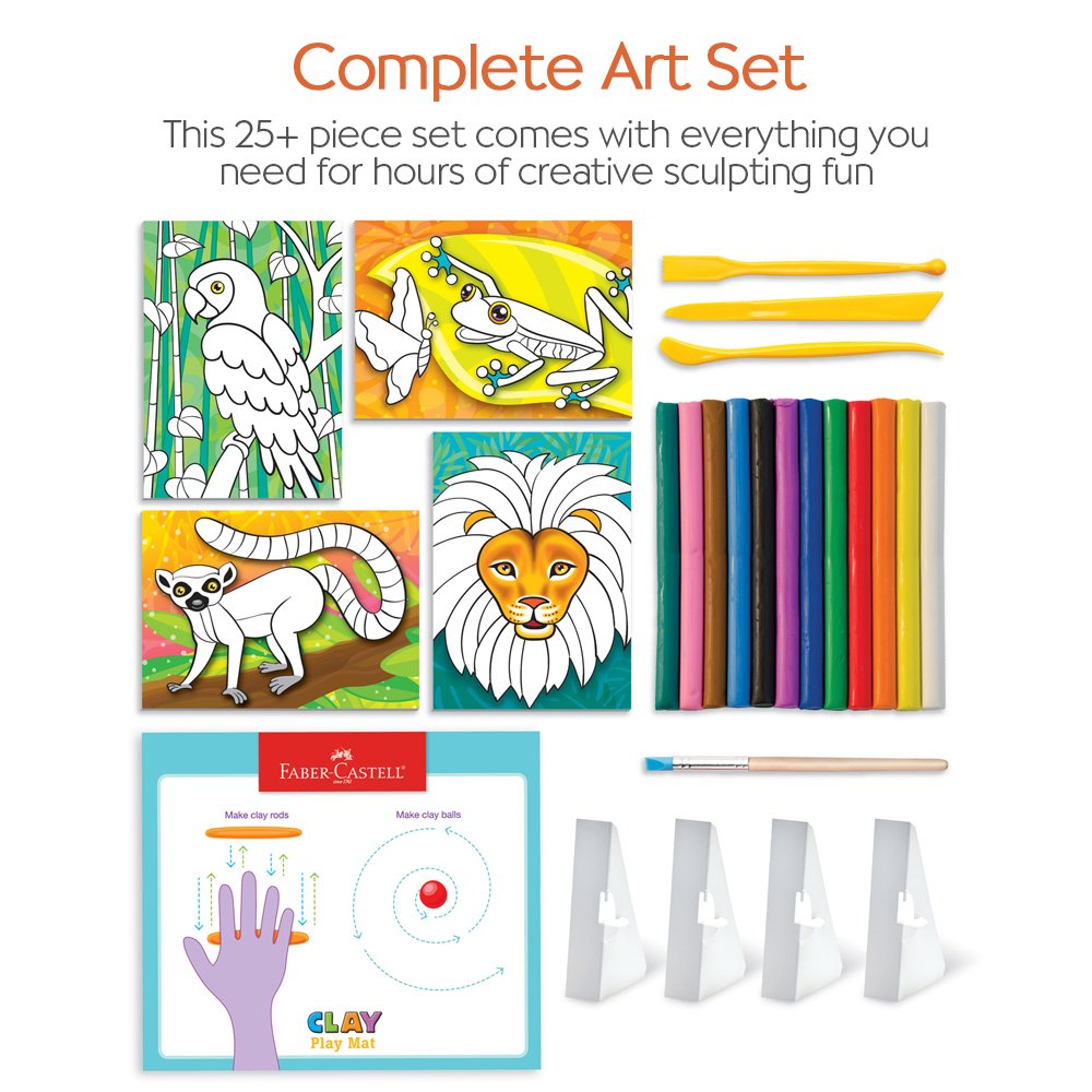 Faber-Castell Do Art Coloring with Clay - Modeling Clay Art for Kids