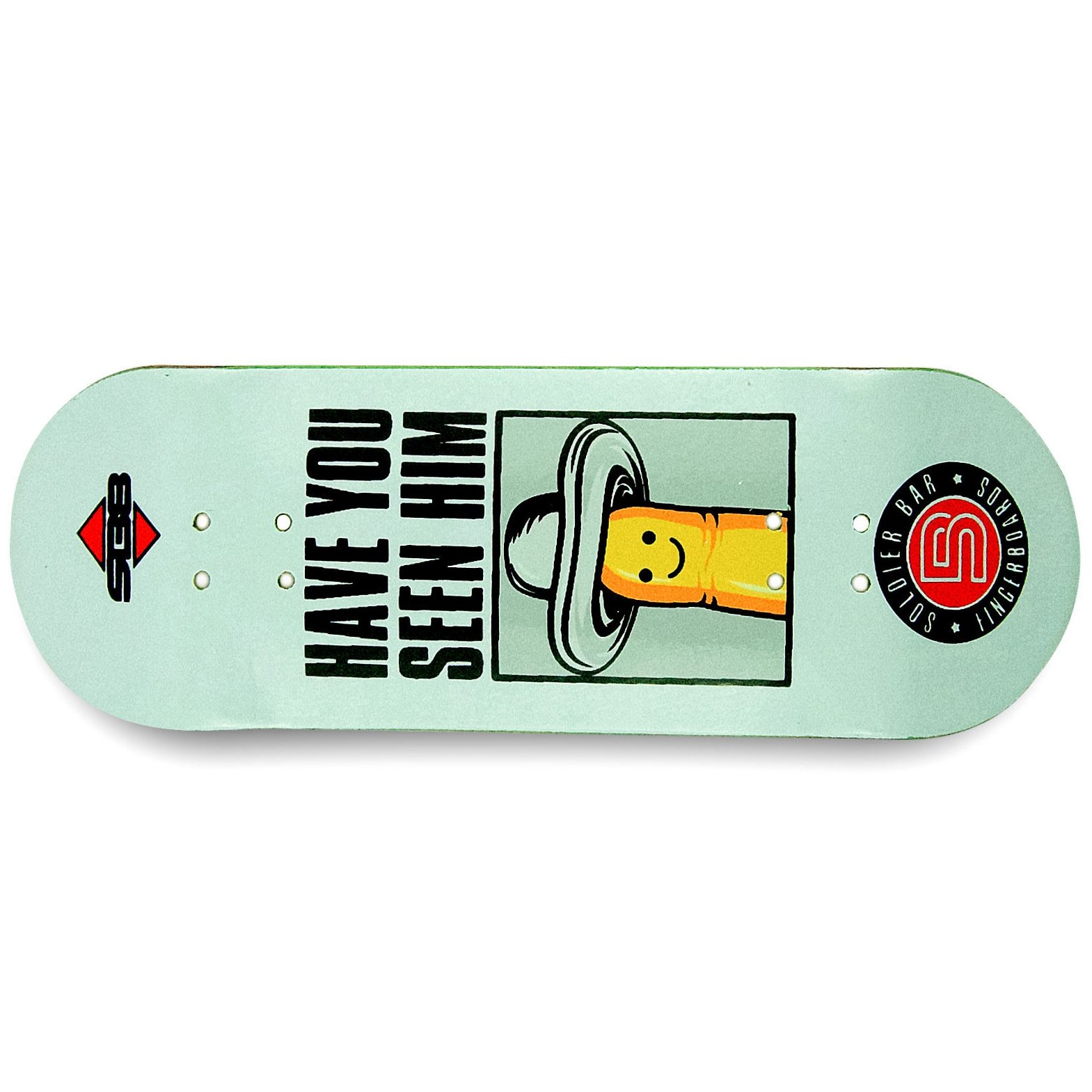 SOLDIER BAR Soldierbar 8.0 Maple Wooden Fingerboards (Deck,Truck,Wheel 1 Set) Have You seen him