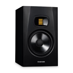 adam audio t7v studio monitor for recording, mixing and mastering, studio quality sound (single)