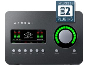 universal audio arrow thunderbolt 3 audio interface,gray