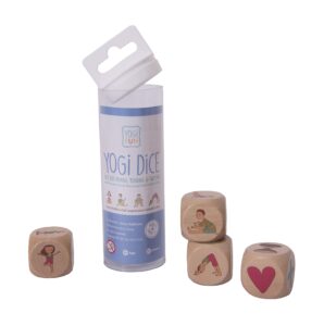 yogi fun - yogi dice kids educational yoga dice game, fun yoga exercise dice for solo or group play