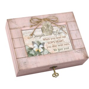 cottage garden daughter in law love blush pink distressed locket music box plays you light up my life