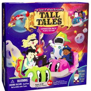 SCS Direct, Tall Tales Story Telling Board Game Expansion Pack: People Edition - 14 New Educational Game Pieces & 4 Story Cards - Promotes Creativity & Language Skills, School Activities, Gift