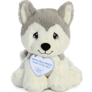 Aurora® Inspirational Precious Moments™ Malakai Wolf Stuffed Animal - Cherished Memories - Enduring Comfort - Gray 8.5 Inches