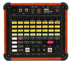 korg multi-function rhythm digital drum machine, multicolor (kr-55 pro)