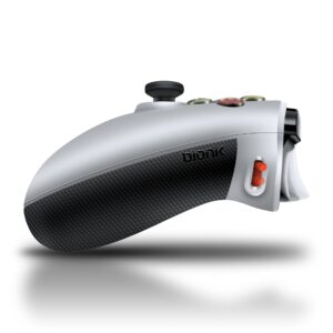 bionik quickshot trigger grips for xbox one: better grip, faster response time- white - xbox one