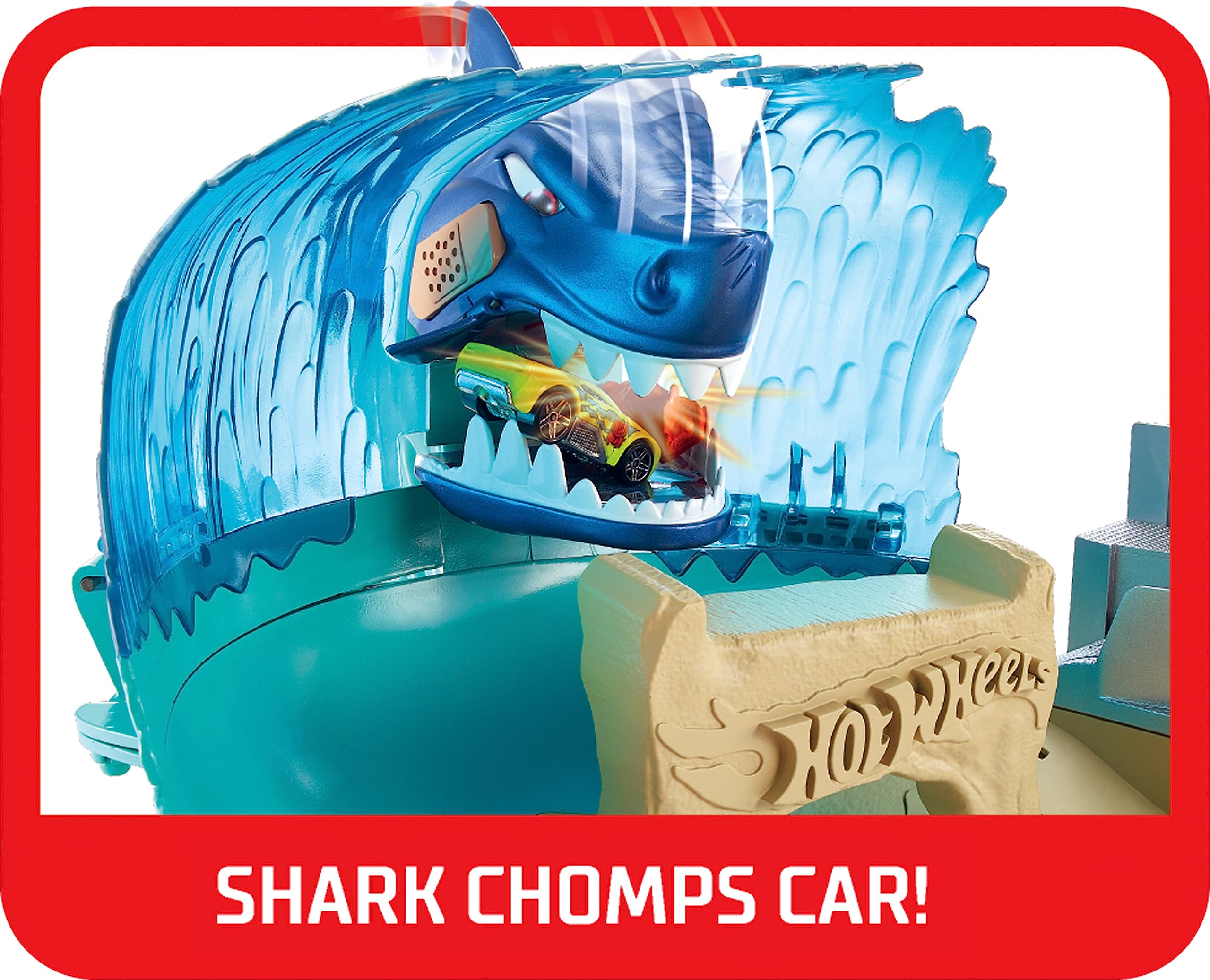 Hot Wheels City Shark Beach Battle Play Set Multicolor