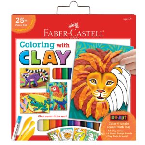 faber-castell do art coloring with clay - modeling clay art for kids