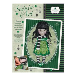 sequin art gorjuss the scarf sparkling picture for adults & kids arts and crafts kit