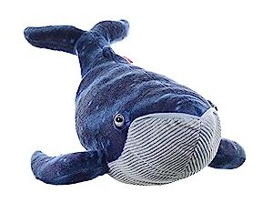 Wild Republic Blue Whale Plush, Stuffed Animal, Plush Toy, Gifts for Kids, Cuddlekins 20 Inches